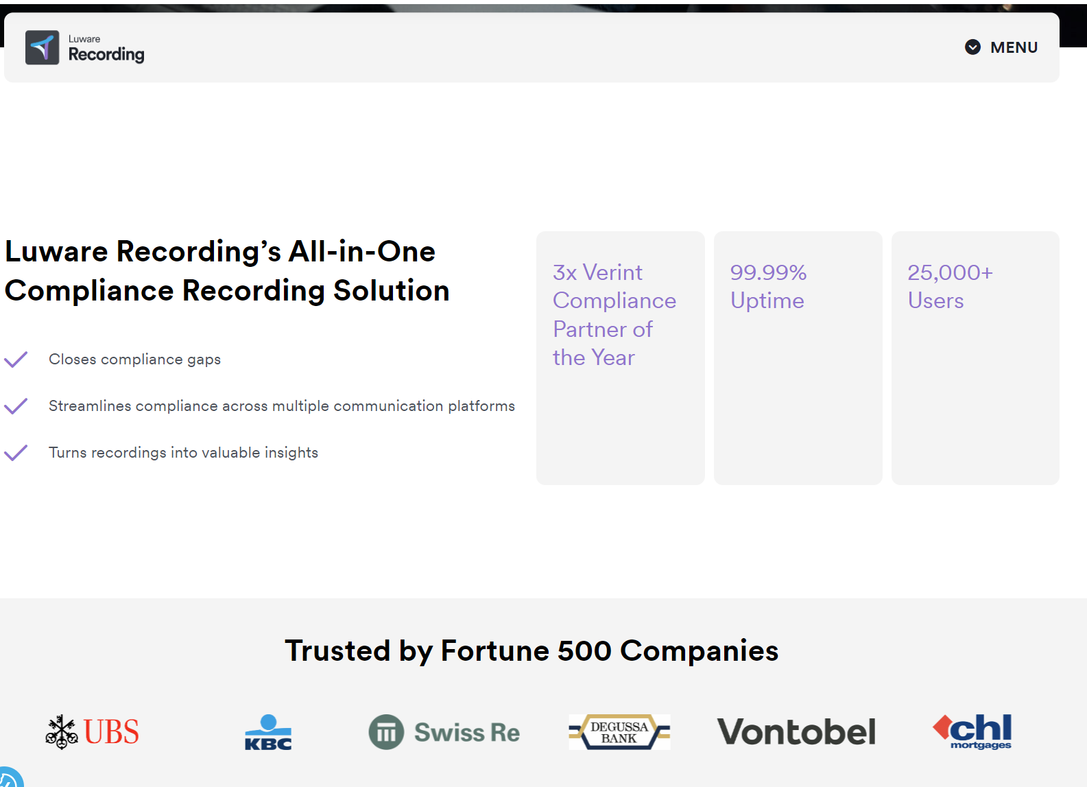 Luware Recording Reviews, Prices & Ratings | GetApp South Africa 2025