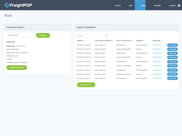 FreightPOP Reviews, Demo & Pricing - 2022