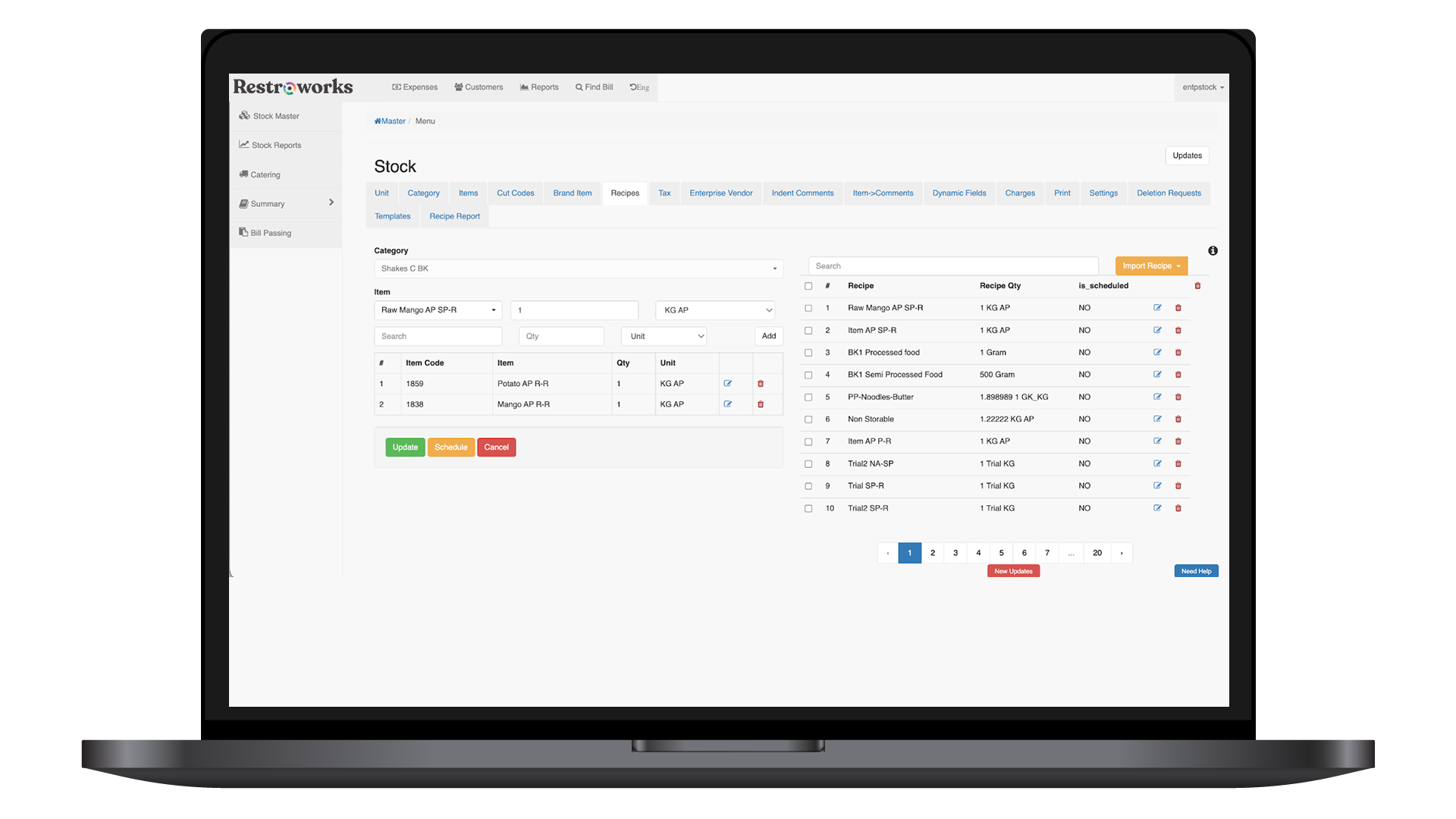 Restroworks Inventory Management Pricing, Reviews & Features - Capterra ...