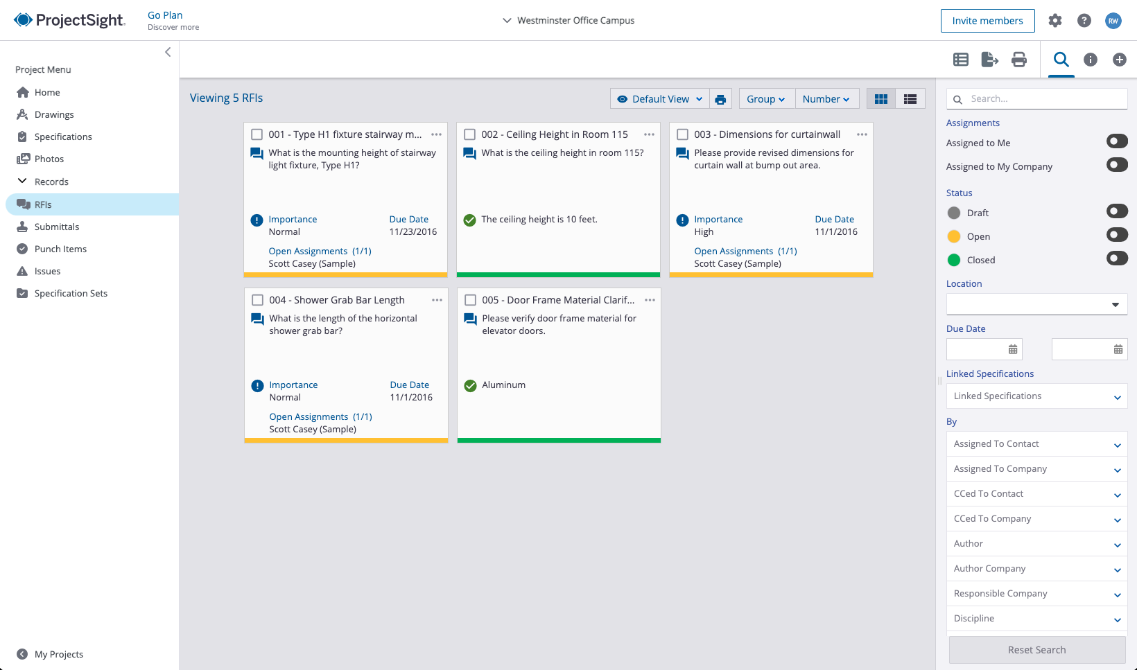 ProjectSight - Avis, notes, prix et abonnements - Capterra France 2025