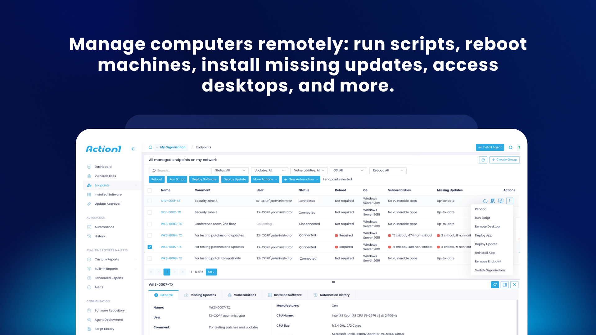 Action1 Software - 2025 Reviews, Pricing & Demo