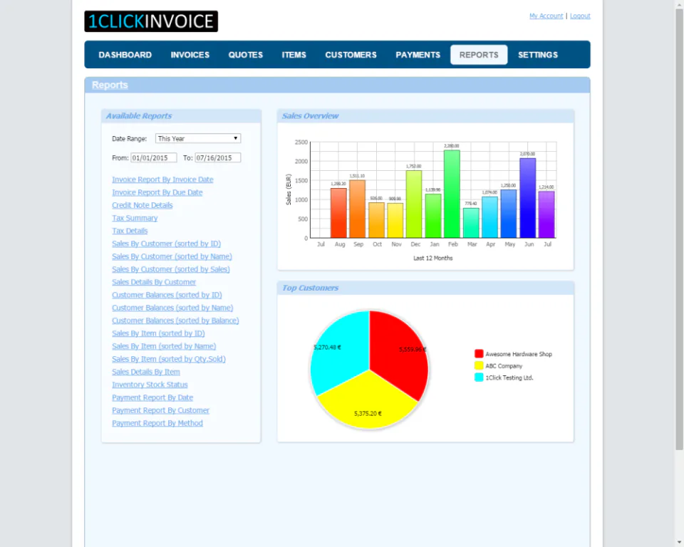 1Click Invoice Pricing, Cost & Reviews - Capterra UK 2026