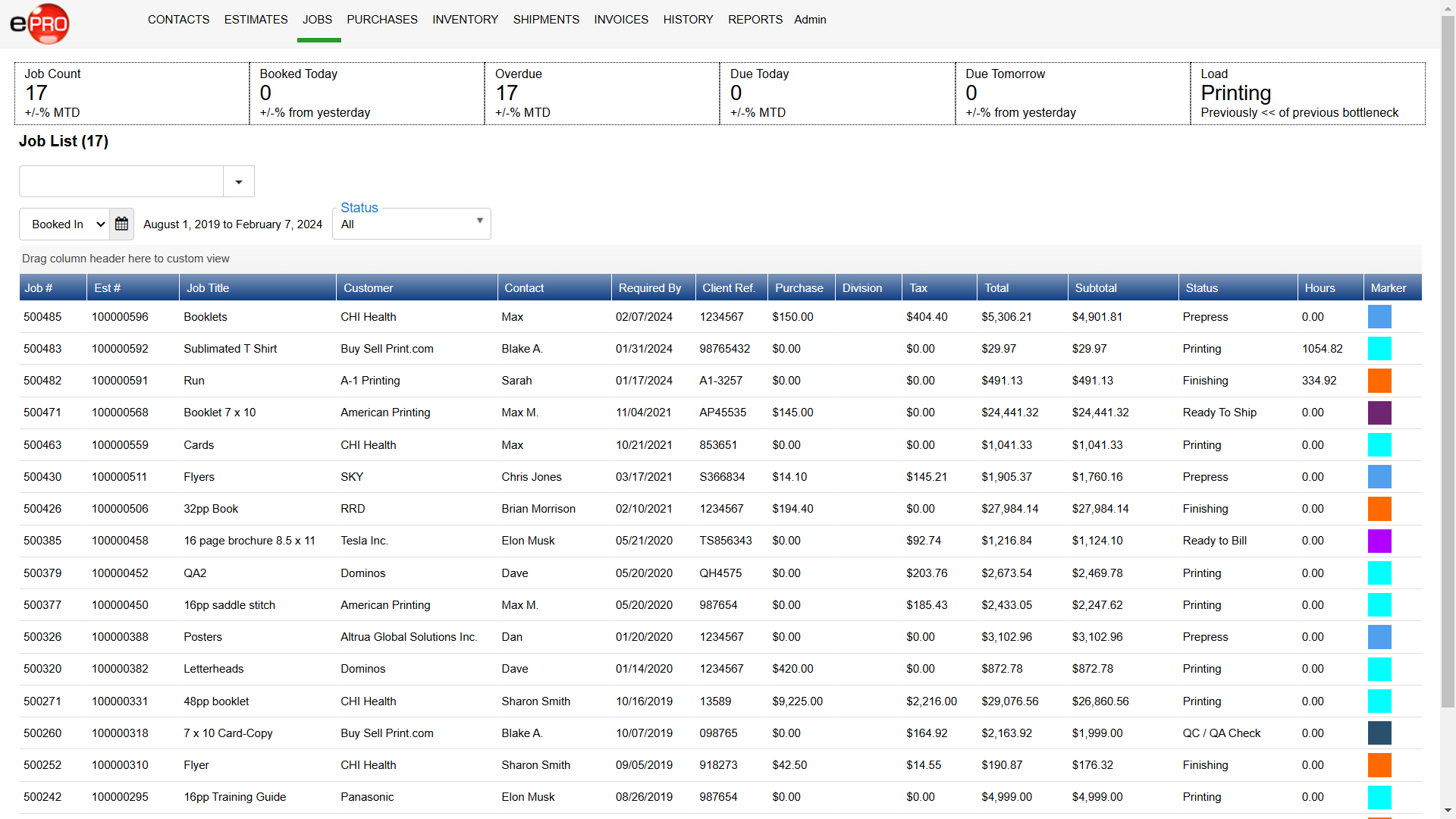 ePRO Print MIS Software - 2025 Reviews, Pricing & Demo