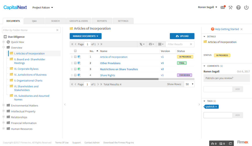 Firmex Virtual Data Room Software - 2022 Reviews, Pricing & Demo