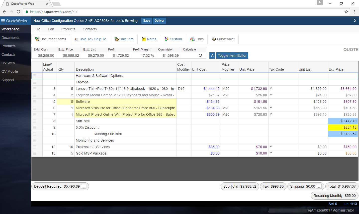 QuoteWerks | Reviews, Pricing & Demos - SoftwareAdvice GB