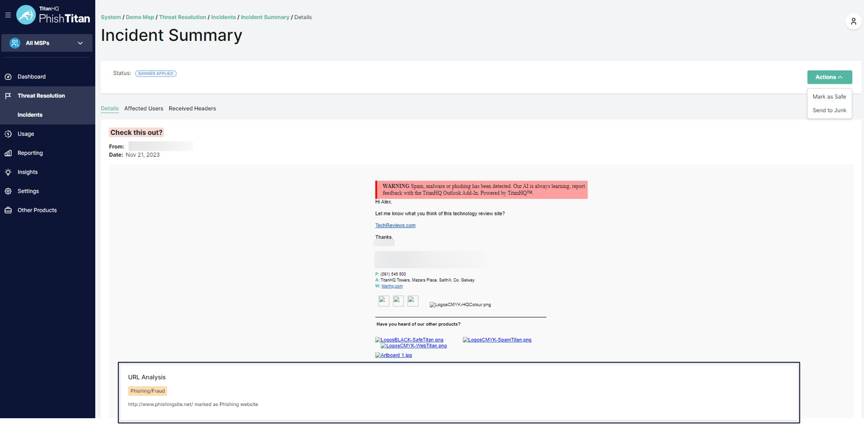 PhishTitan - Opiniones, precios y características - Capterra España 2025
