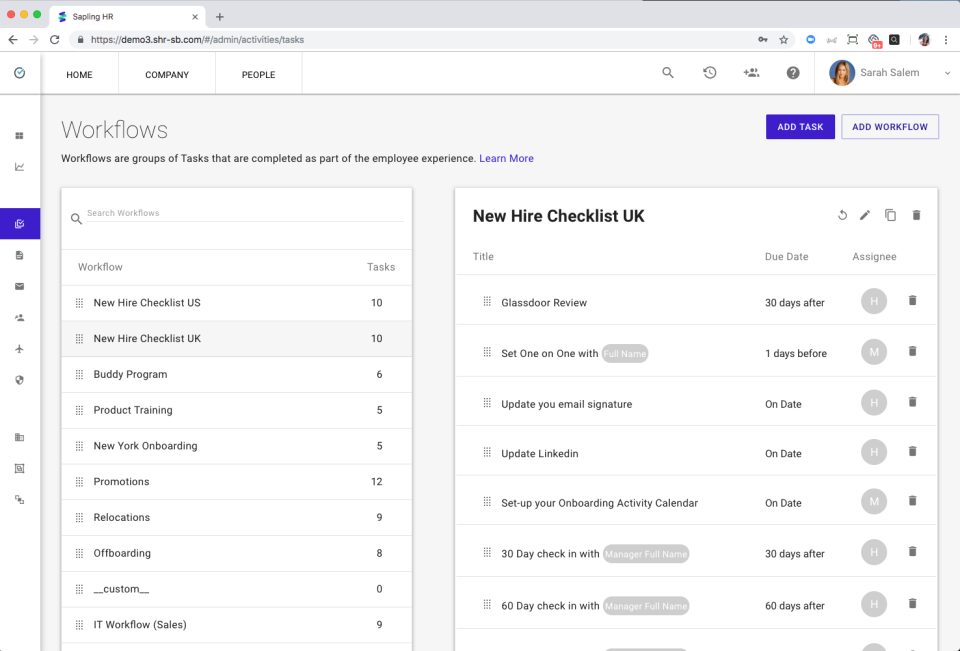 Sapling Software - 2021 Reviews, Pricing & Demo