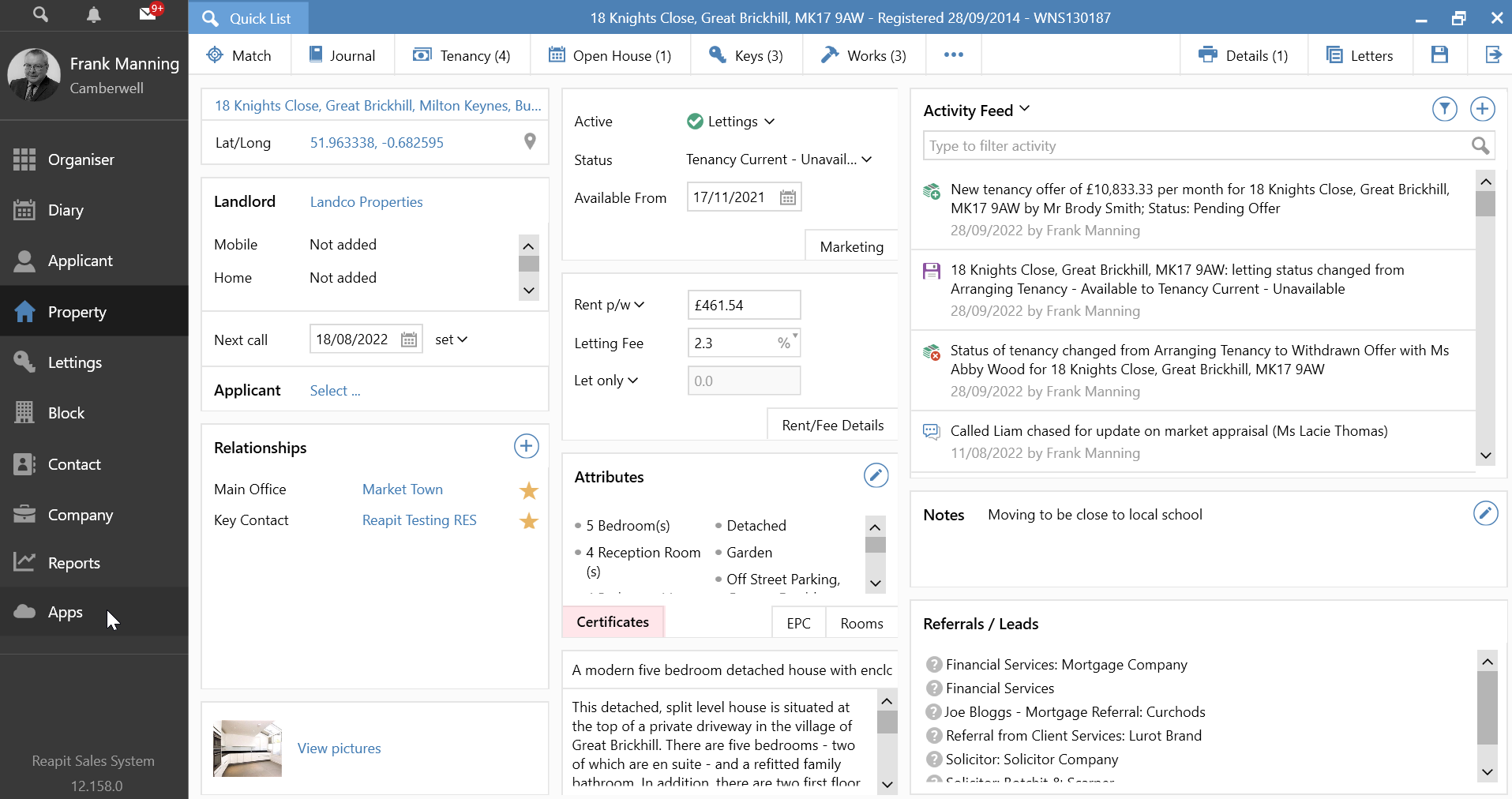 Reapit Property Sales Pricing, Cost & Reviews - Capterra UK 2025