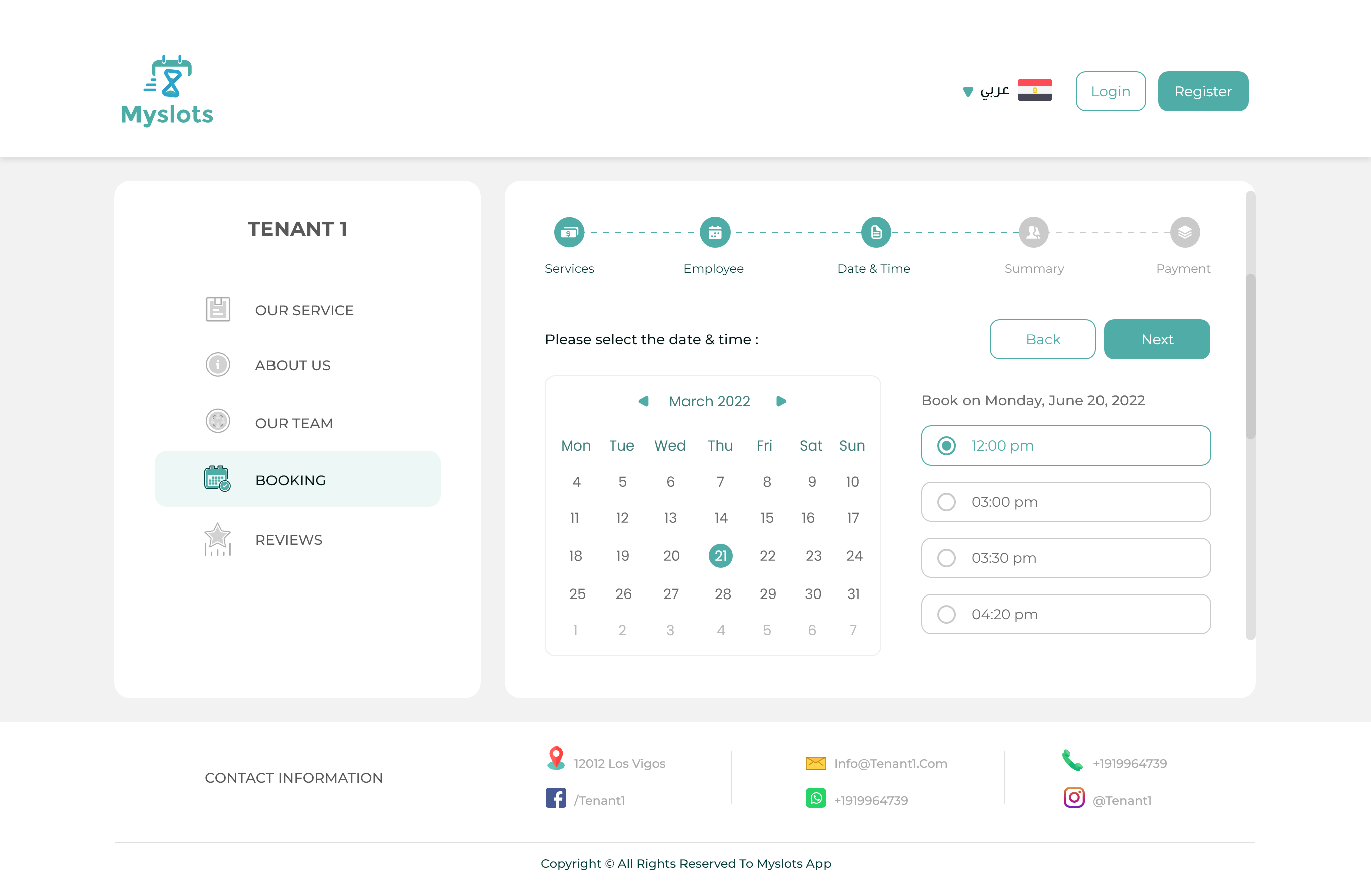 Myslots Scheduling 2025 Pricing, Features, Reviews & Alternatives | GetApp