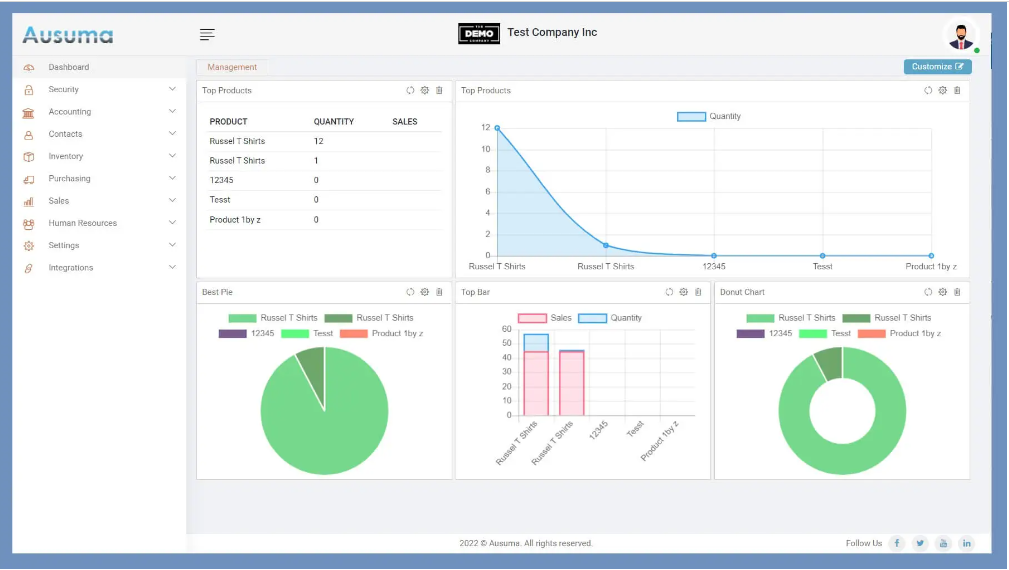 Ausuma ERP Software - 2025 Reviews, Pricing & Demo