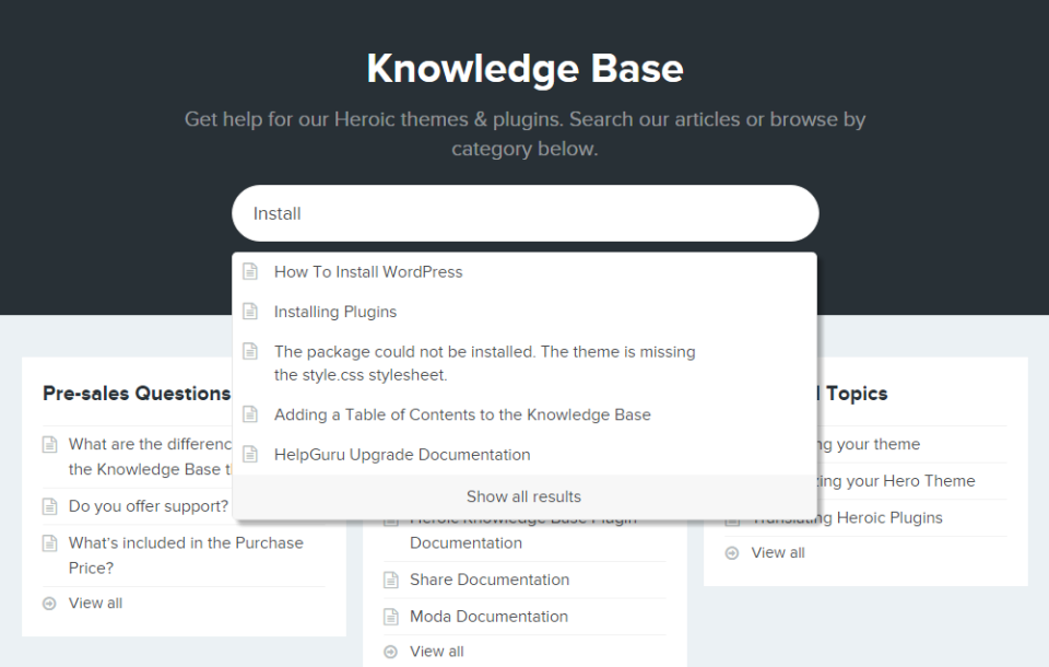 Heroic Knowledge Base Cost & Reviews - Capterra Australia 2025