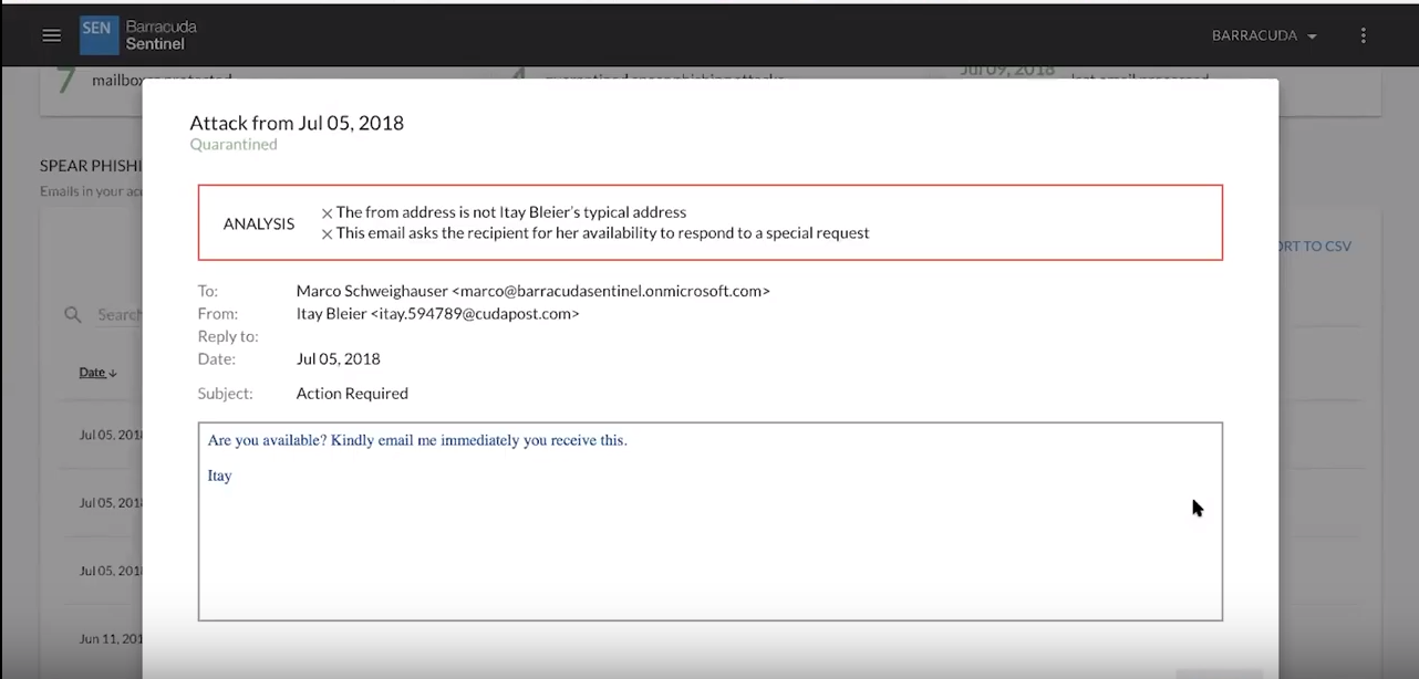 Barracuda Impersonation Protection Software - 2025 Reviews, Pricing & Demo