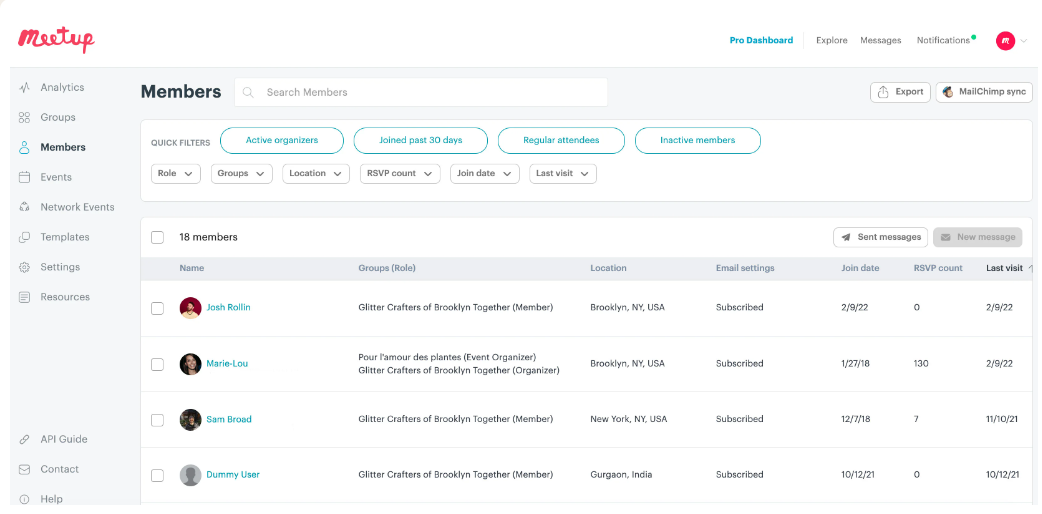 Meetup Pro Pricing, Alternatives & More 2025 | Capterra