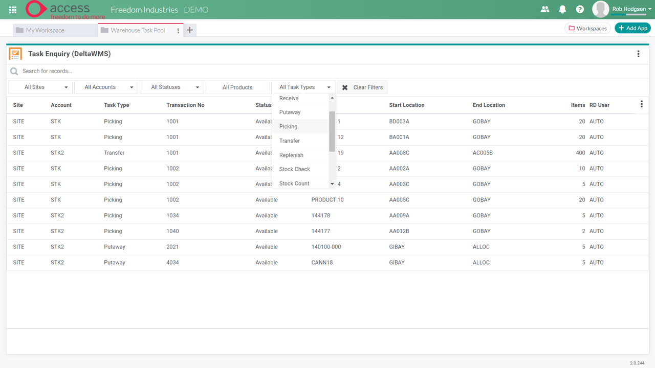 Access Delta WMS Software - 2025 Reviews, Pricing & Demo
