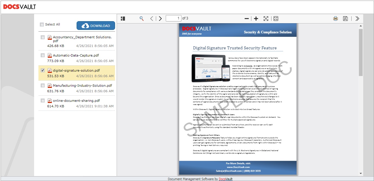 Docsvault Software - 2024 Reviews, Pricing & Demo