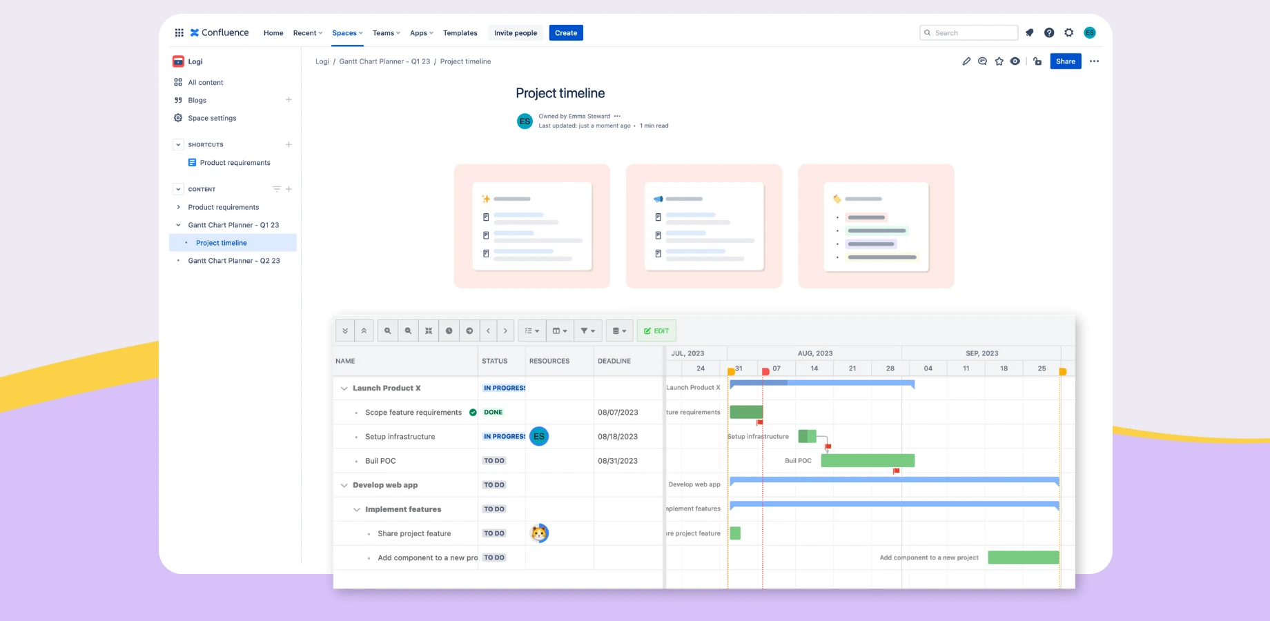 Gantt Chart Planner for Confluence Price, Features, Reviews & Ratings ...
