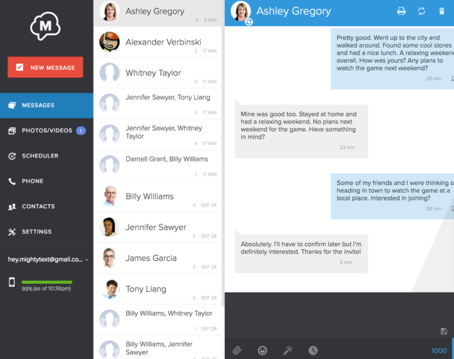 MightyText Pricing, Alternatives & More 2025 | Capterra
