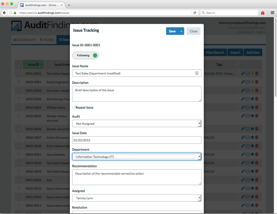 AuditFindings.com Software - 2025 Reviews, Pricing & Demo