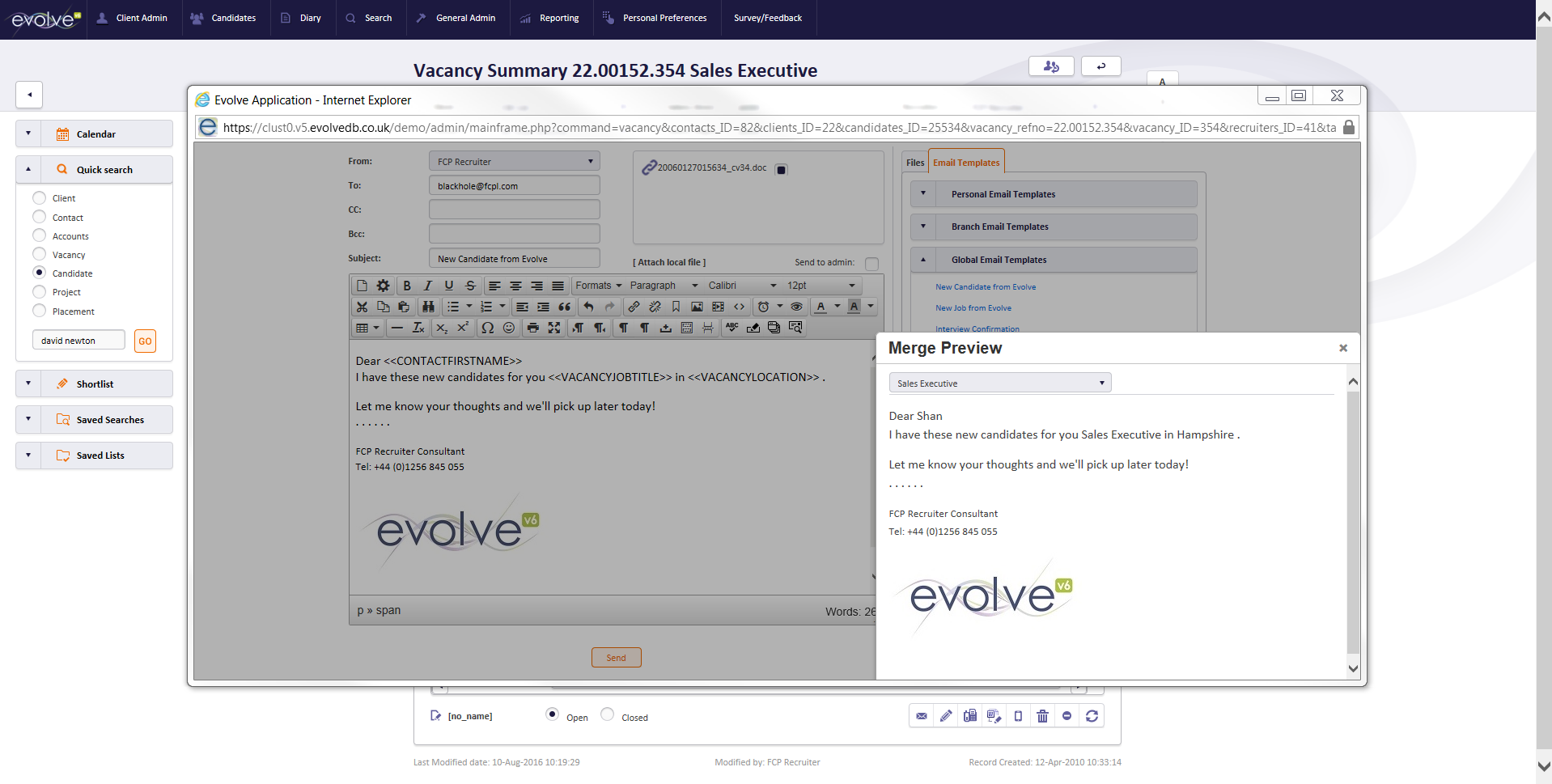 evolve Recruitment Software | Reviews, Pricing & Demos - SoftwareAdvice NZ