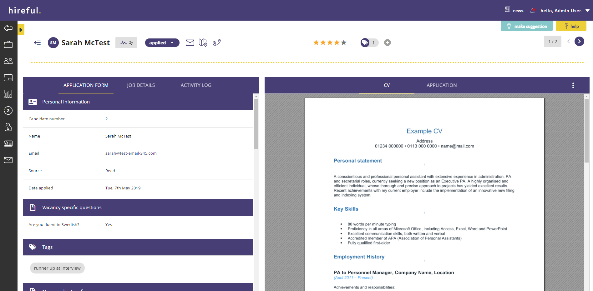 hireful Software - 2024 Reviews, Pricing & Demo