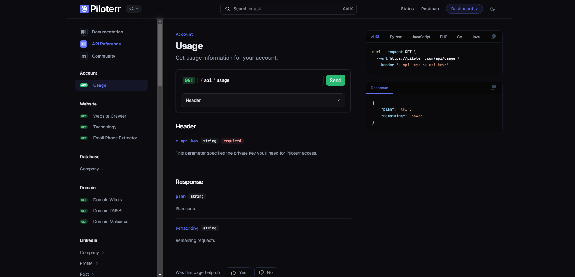 Piloterr API Software Reviews, Demo & Pricing - 2024