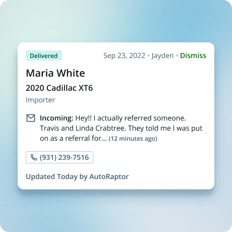 AutoRaptor CRM Software Reviews, Demo & Pricing - 2024