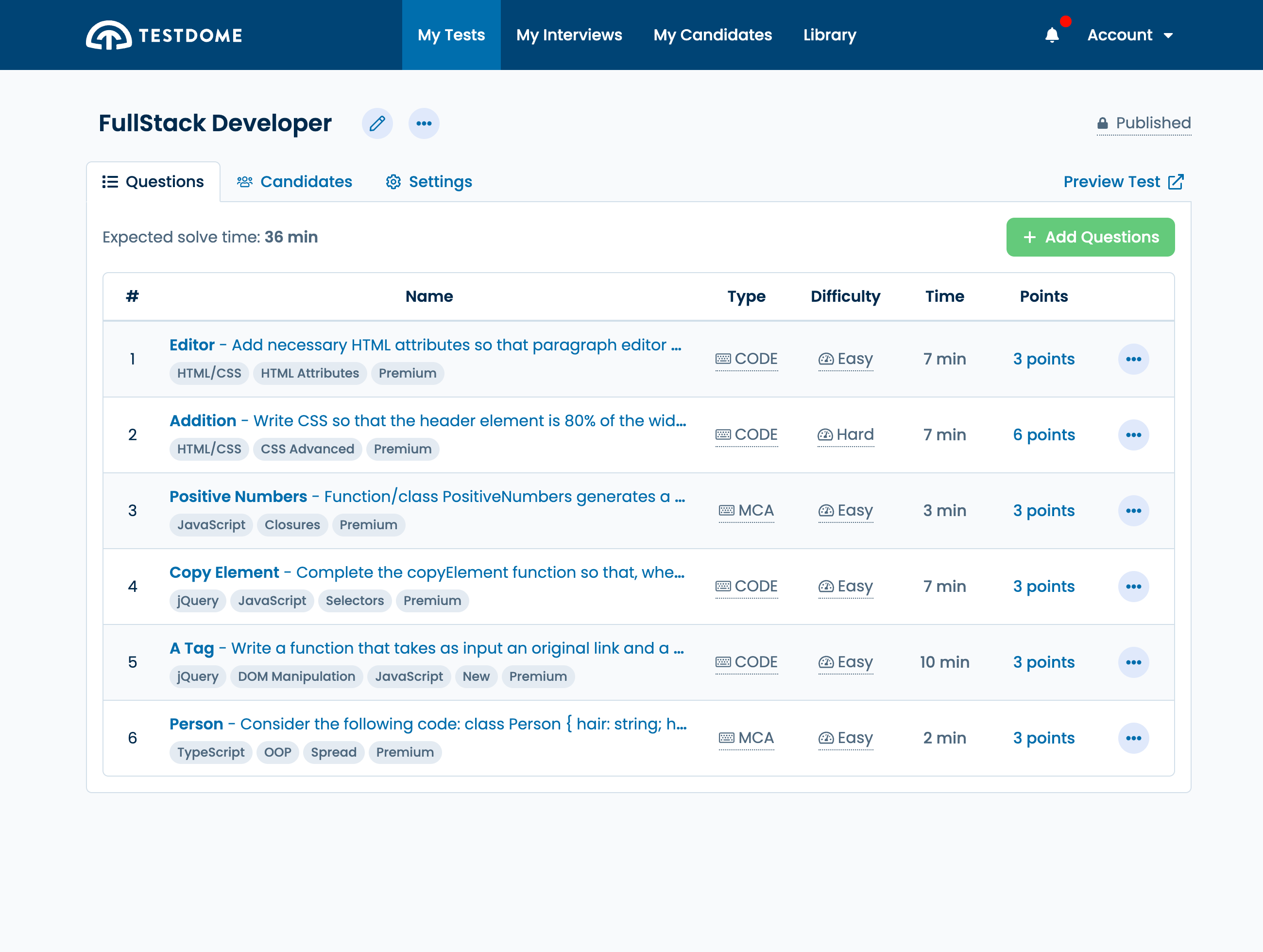 TestDome - Opiniones, precios y características - Capterra España 2025
