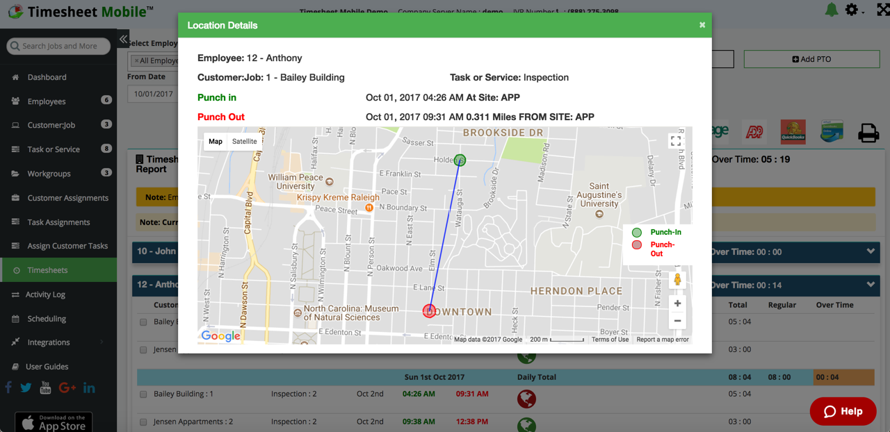 Timesheet Mobile: precios, funciones y opiniones | GetApp Chile 2024