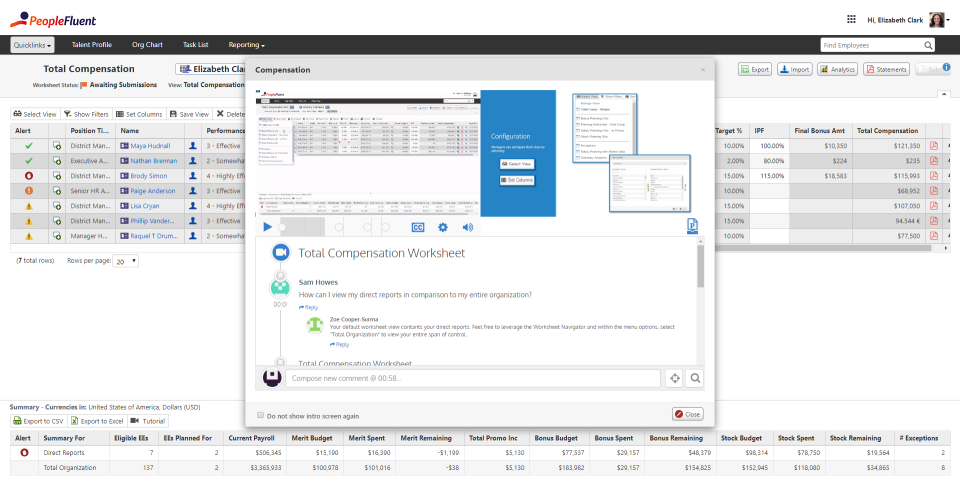 PeopleFluent Compensation Planning | Reviews, Pricing & Demos ...