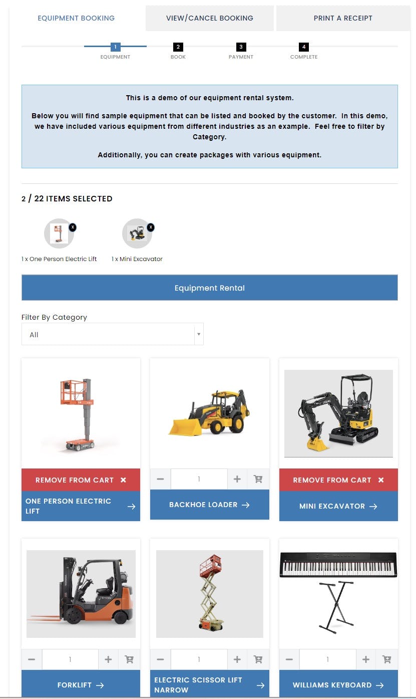 Booking Tool Equipment Rental Software - 2025 Reviews, Pricing & Demo