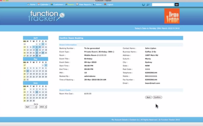 Function Tracker for Caterers Reviews, Cost & Features | GetApp ...