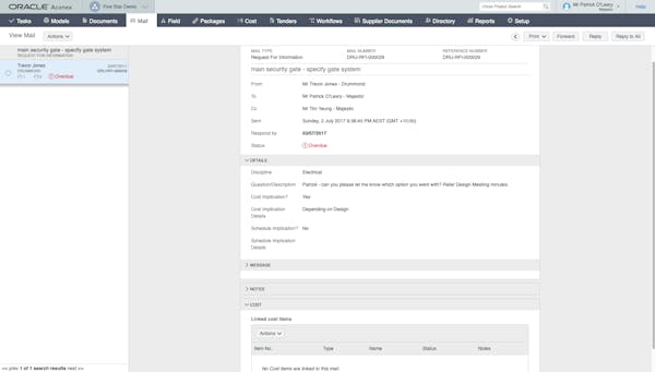 Oracle Aconex Reviews, Demo & Pricing - 2022