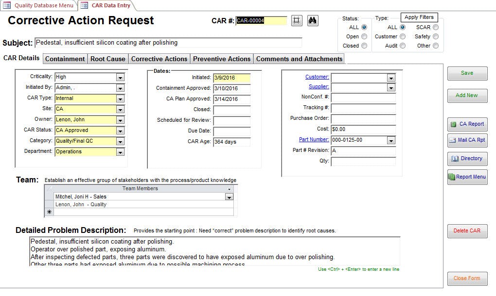 SBS Quality Database Software - 2024 Reviews, Pricing & Demo