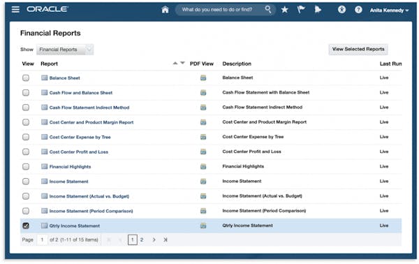Oracle Fusion Cloud Erp Reviews Demo And Pricing 2021