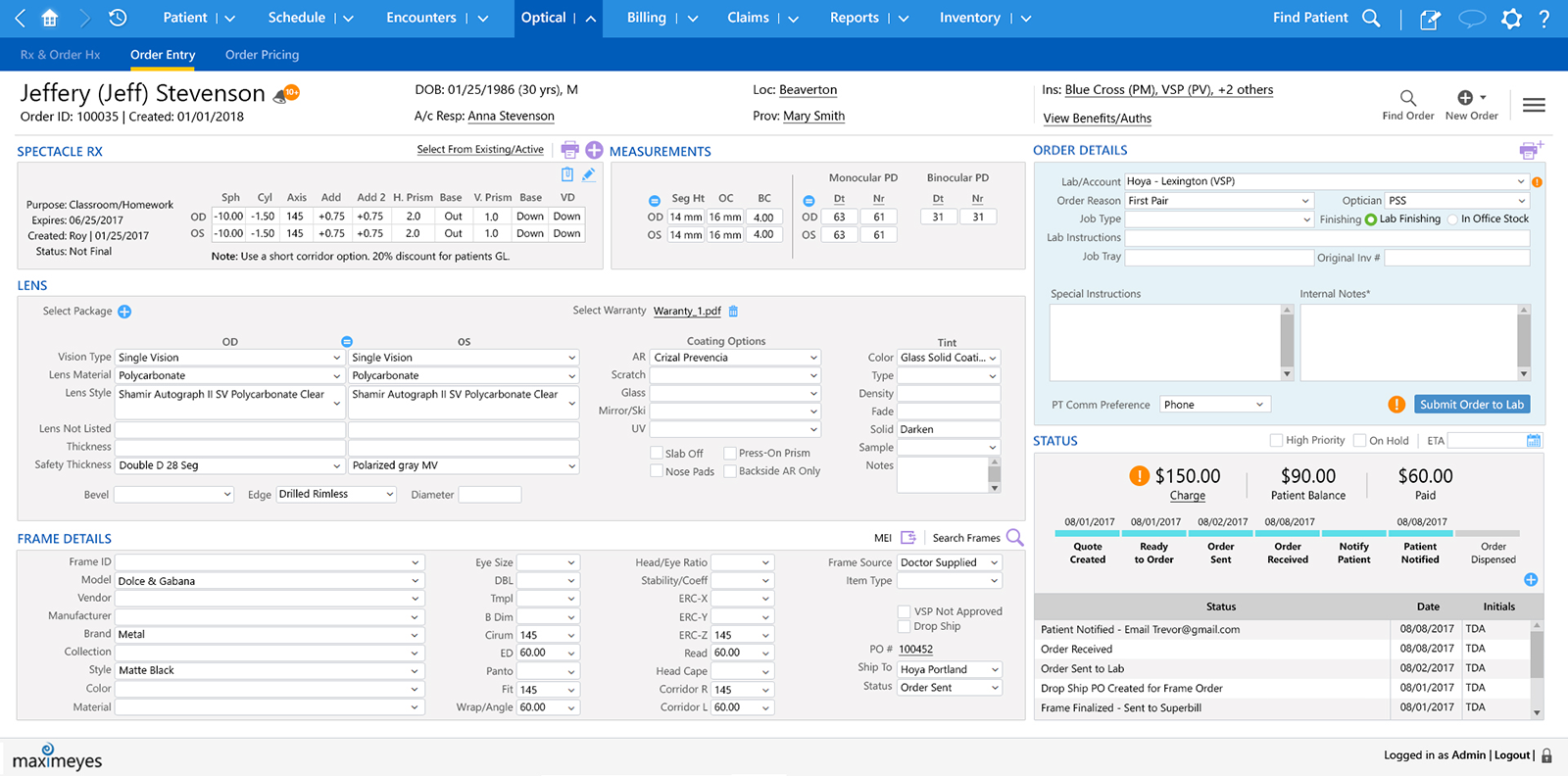 MaximEyes Software - 2021 Reviews, Pricing & Demo