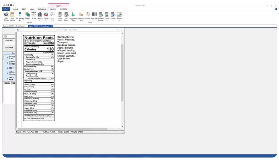 Genesis R&D Food Formulation & Labeling Software Pricing, Alternatives ...