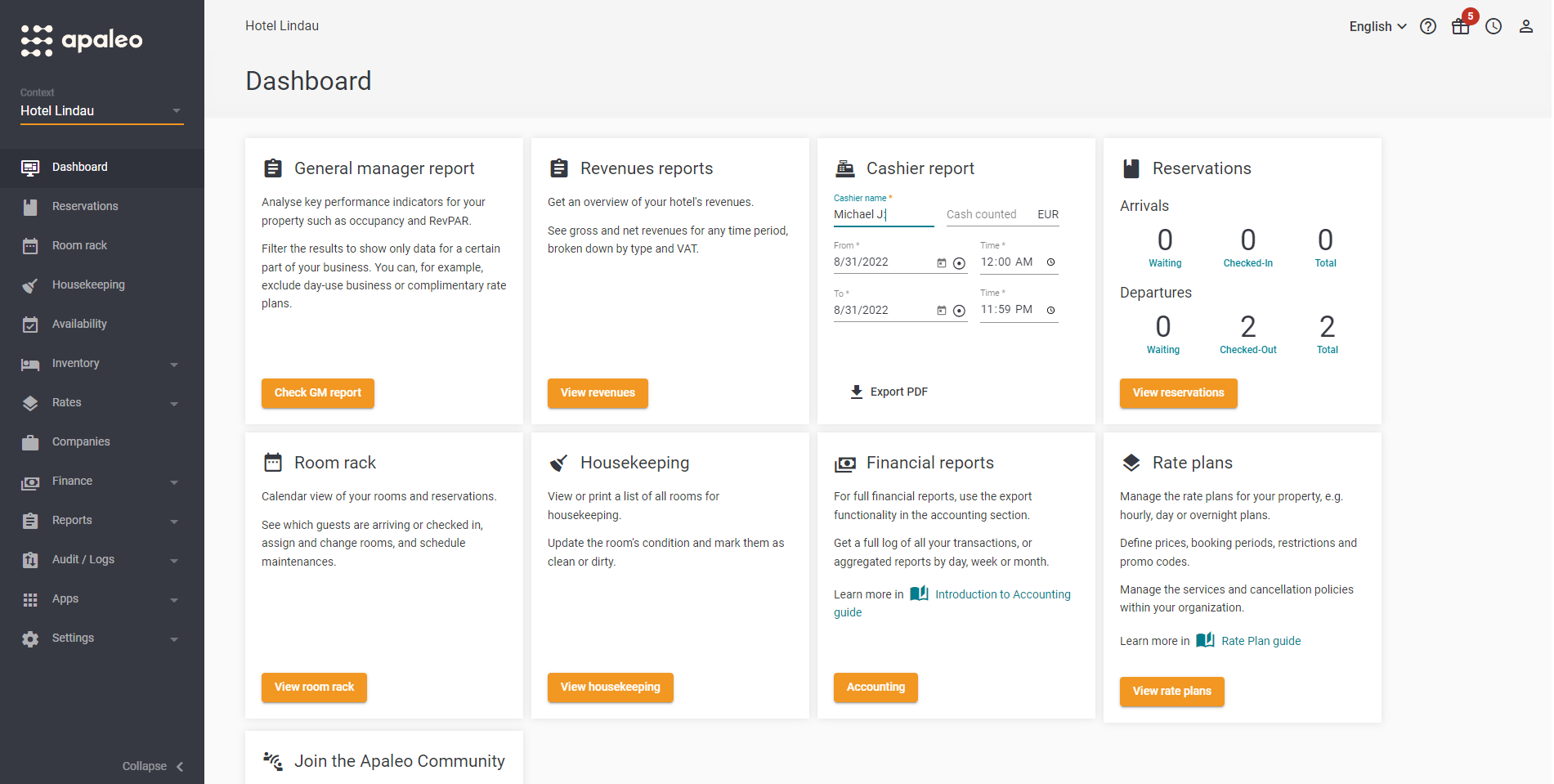 Apaleo Reviews, Cost & Features | GetApp Australia 2025