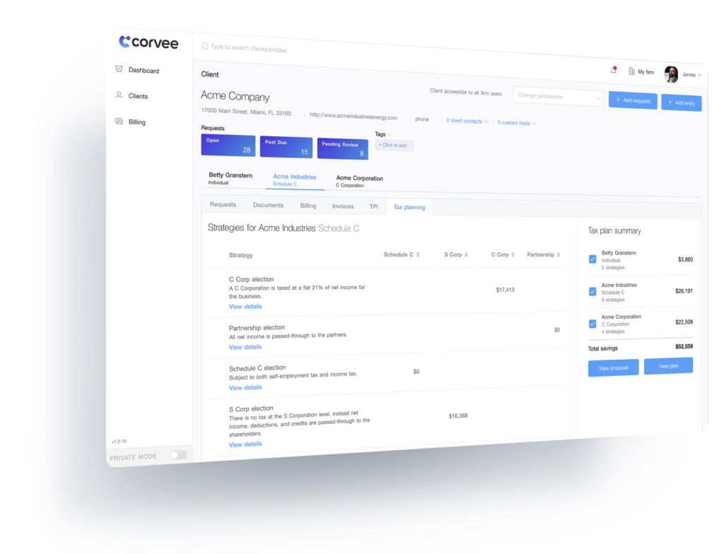 Corvee Tax Planning | Reviews, Pricing & Demos - SoftwareAdvice GB