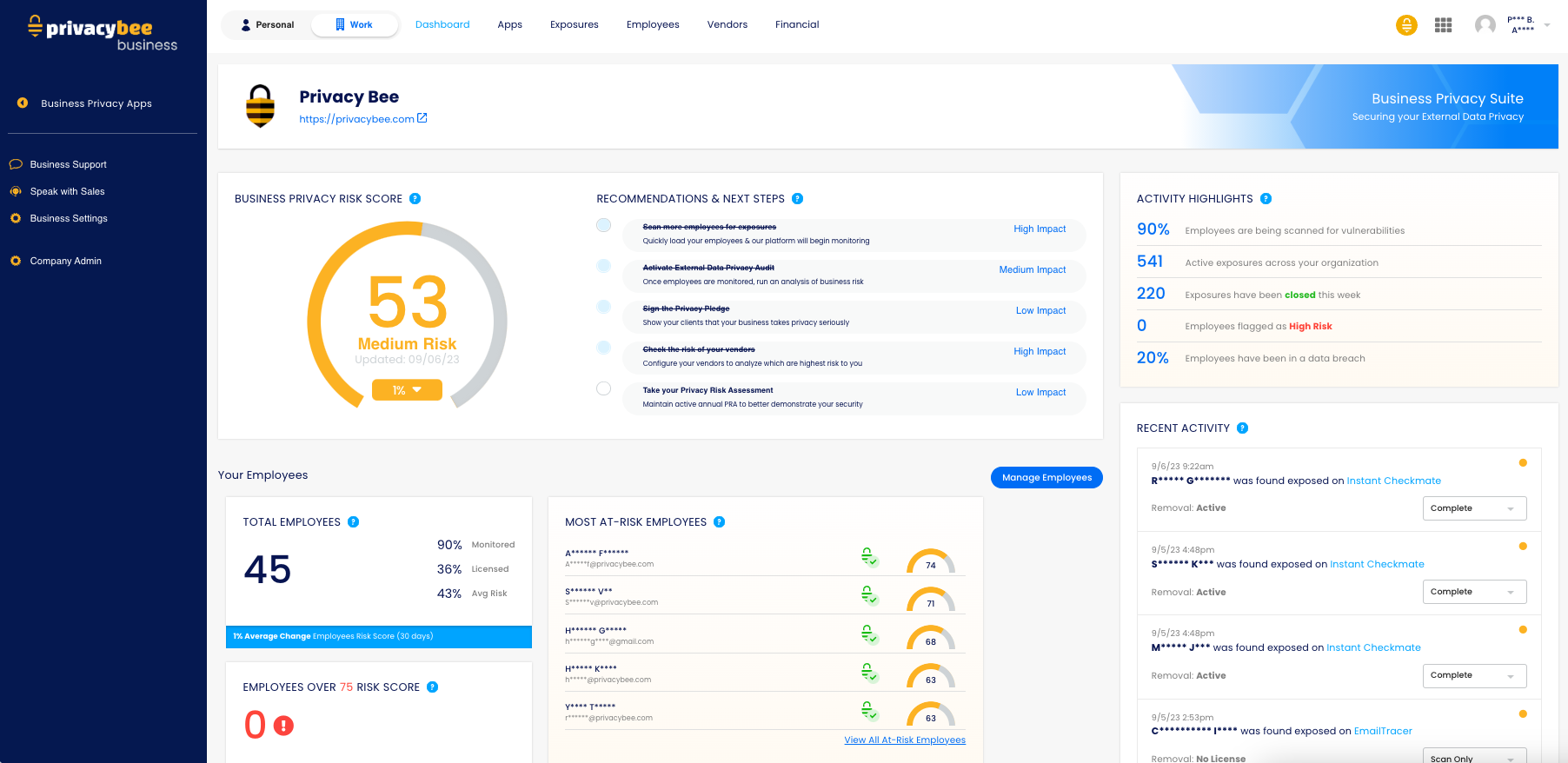 Privacy Bee Software Reviews, Demo & Pricing - 2024