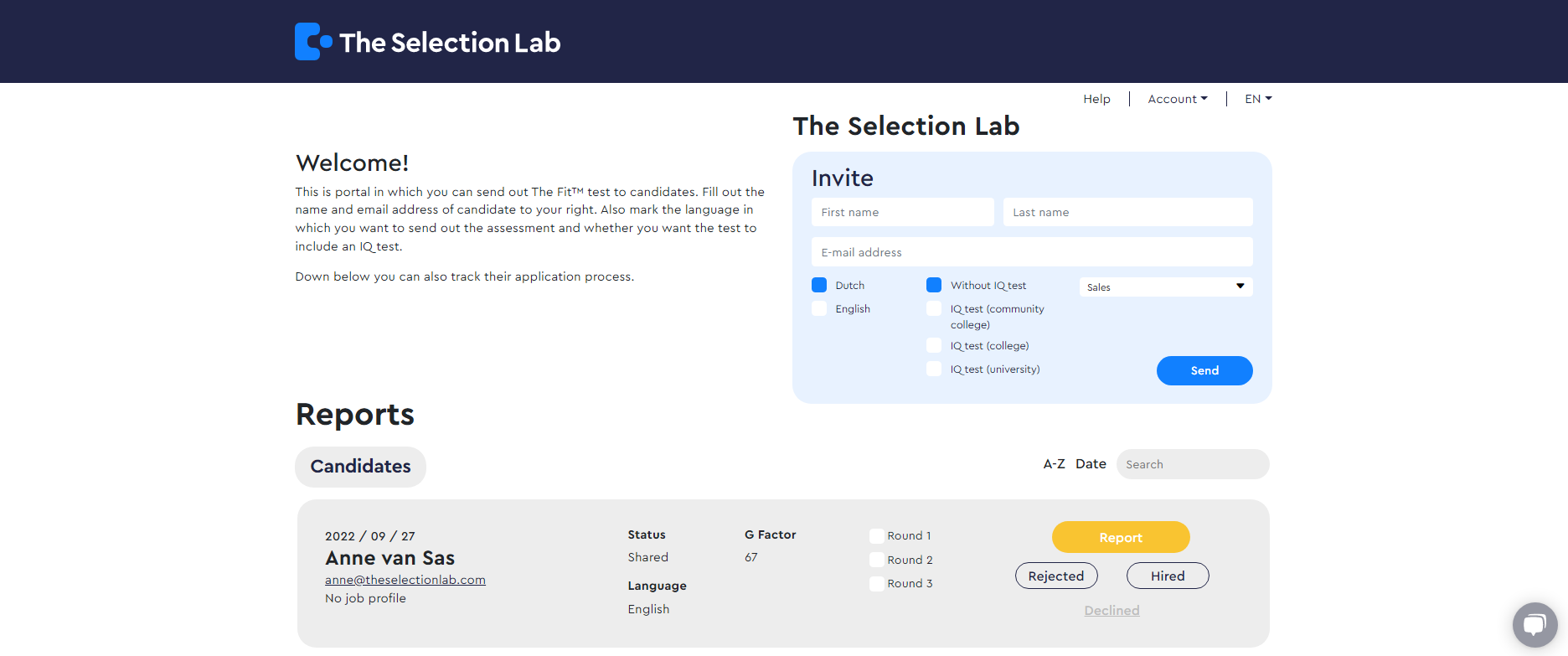 The Selection Lab Software - 2023 Reviews, Pricing & Demo