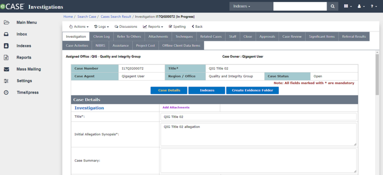 eCase Investigations Software - 2025 Reviews, Pricing & Demo