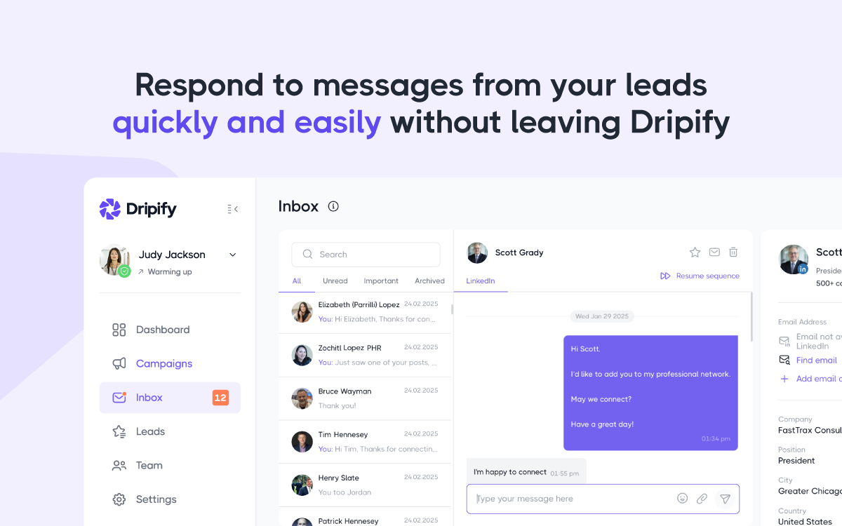Dripify | Reviews, Pricing & Demos - SoftwareAdvice GB