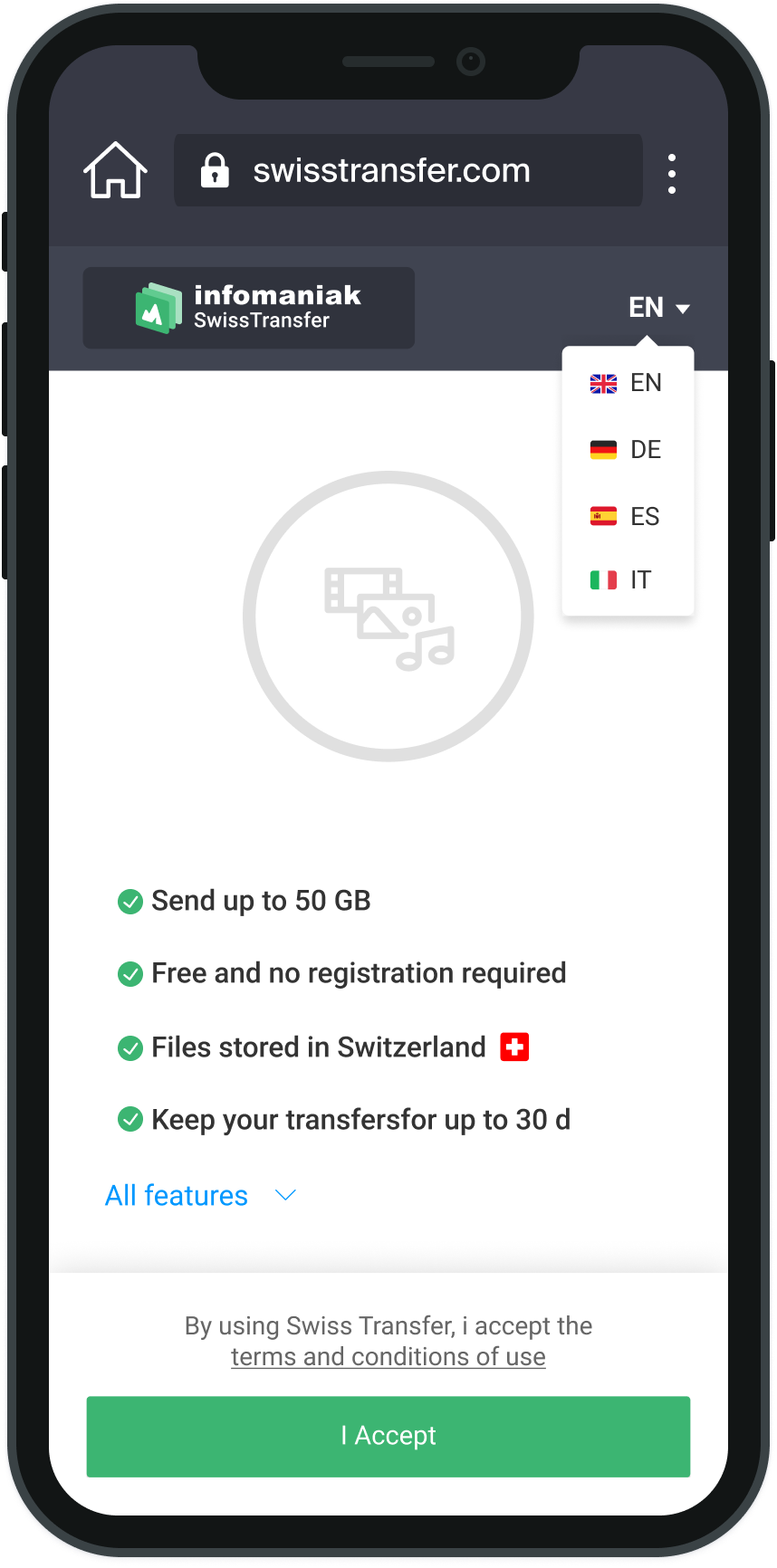 SwissTransfer: precios, funciones y opiniones | GetApp España 2022