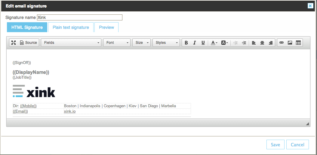 Xink Email Signature Reviews, Cost & Features | GetApp Australia 2024