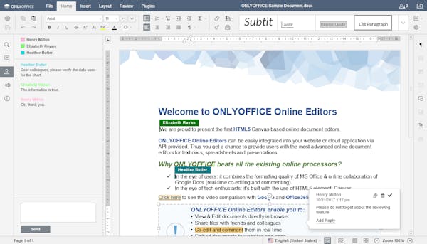 ONLYOFFICE Workspace Reviews, Demo & Pricing - 2021