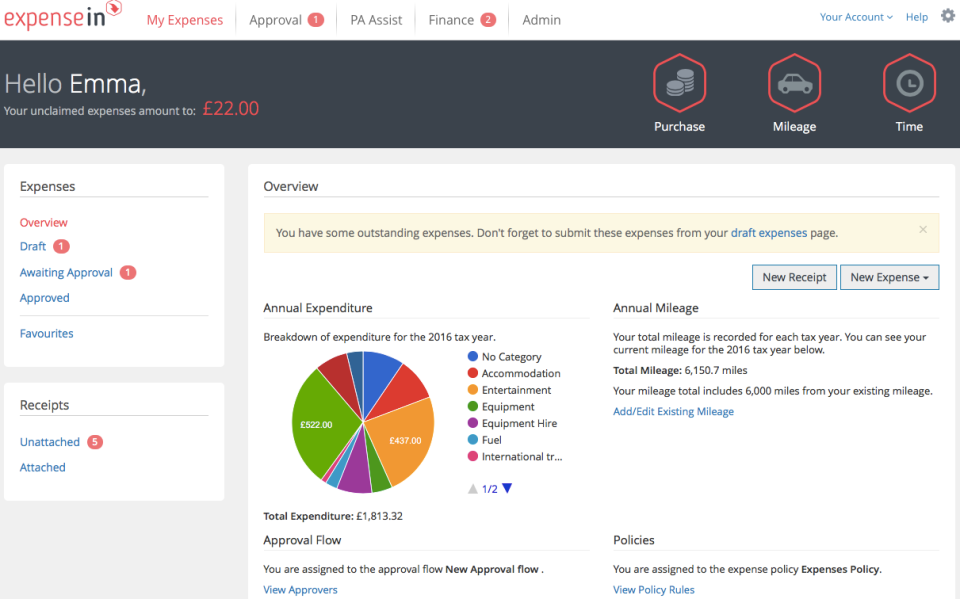 ExpenseIn Pricing, Features, Reviews & Alternatives | GetApp