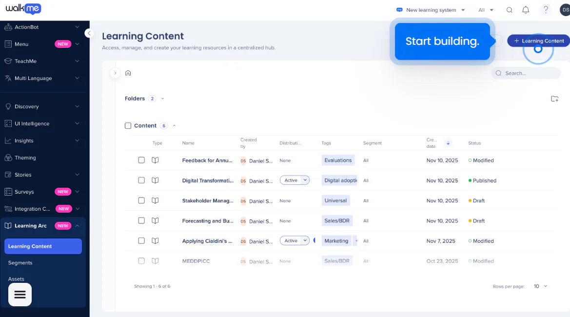 WalkMe Learning Arc Pricing, Reviews & Features - Capterra Canada 2026