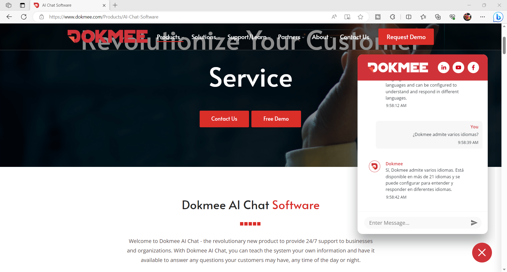 Dokmee AI Chat Software - Avis, prix et démos 2025