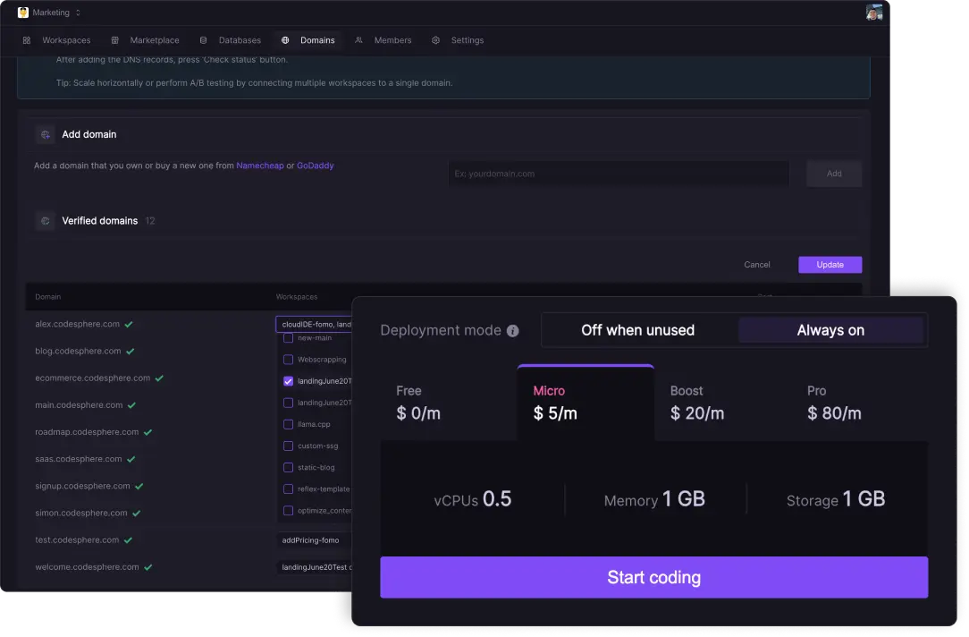 Codesphere Pricing, Alternatives & More 2025 | Capterra