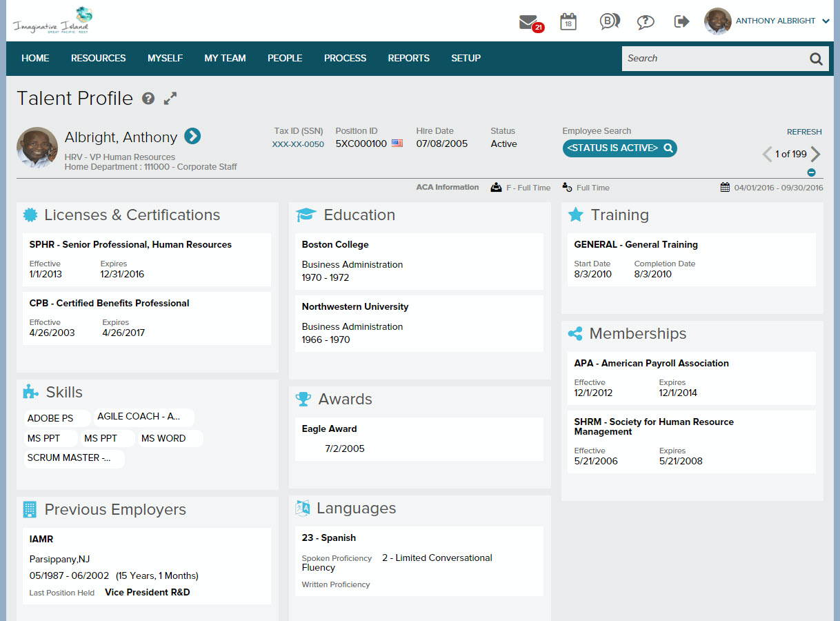 Adp performance review examples to